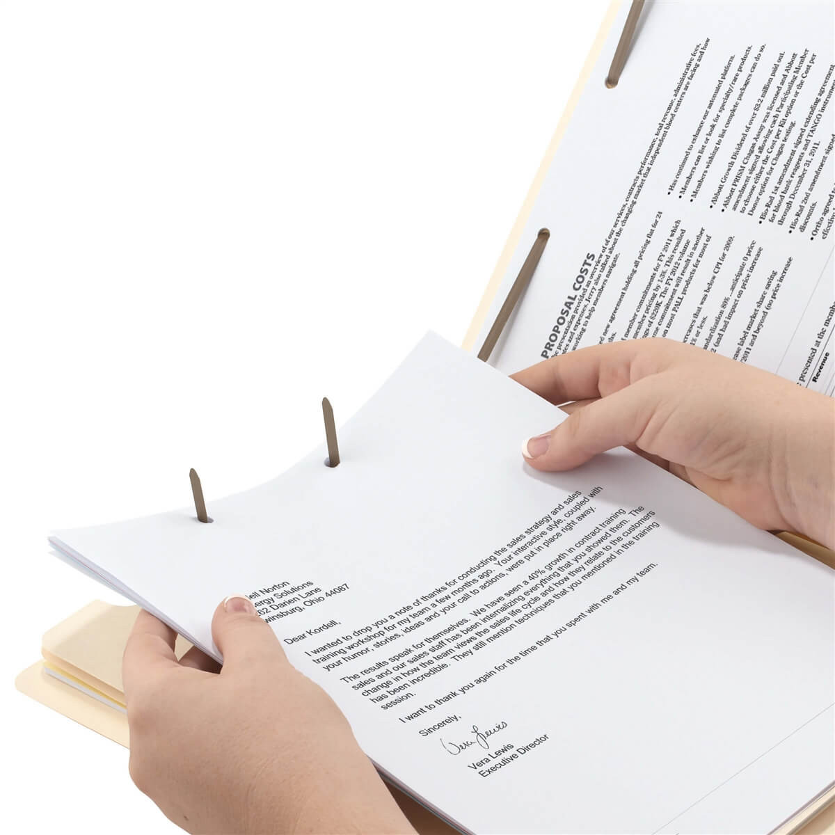 Smead End Tab Classification Folders, 2 Dividers, Legal, Manila (29835)