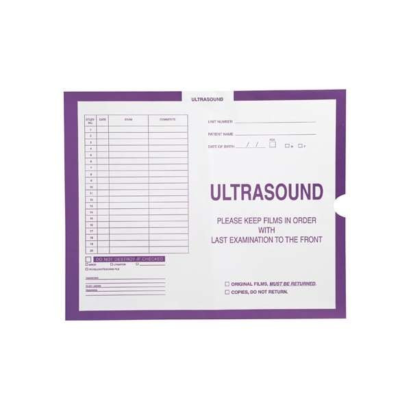 Ultrasound Category Insert Jackets – 14-1/4 x 17-1/2, 250/Box