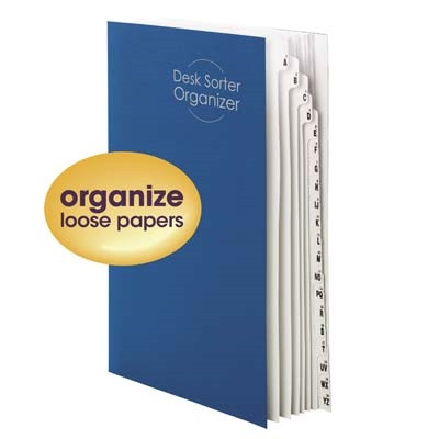 Smead Desk File Sorter, 20 Dividers A-Z & 1-20, Legal Size, Dark Blue ...