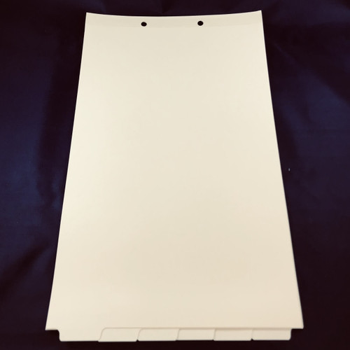 Blank Chart Dividers, Writable, Legal Size, 1/6-Cut, 150/Box