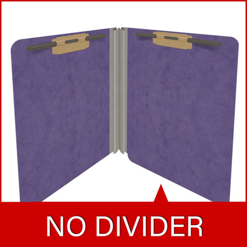 Purple End Tab Classification Folders - Letter, 2″ Expansion