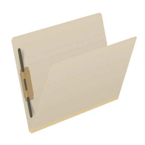 Manila End Tab Folders with Fasteners, Letter Size, 2" Expansion