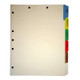Medical Chart Divider Sets, Side Tab, 1/6-Cut, 65 Sets/Box