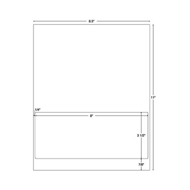 Integrated Labels, 8" x 3-1/2", 1 Label/Form | Filing.com