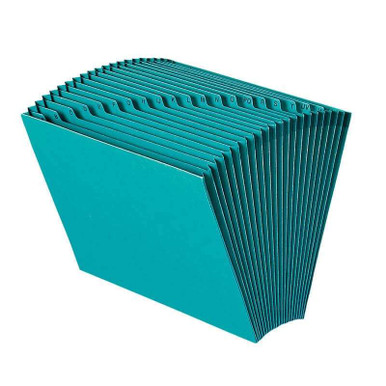 Smead Expanding File - 21-Pocket A-Z Organizer, Letter Size, Teal