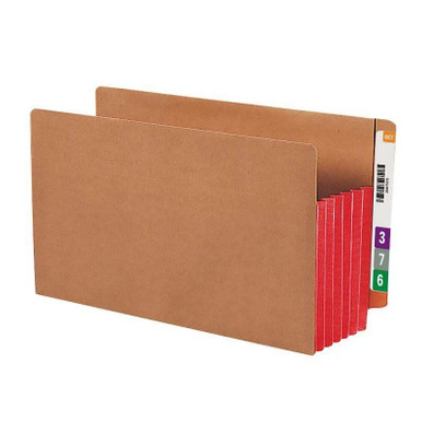 Smead End Tab File Pockets, Legal, 5-1/4 in Exp, Red (74696)