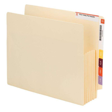 Smead End Tab Convertible File Pocket, 5-1/4 in Expansion, 10/Box (75175)