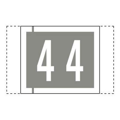 Col'R'Tab Numeric Labels - 81000 Series - Number 4, 100/Pack (81004)