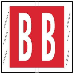 Col'R'Tab Alpha Labels, 82100 Series, 1 1/2 H x 1 1/2 W, Letter B, Red ...