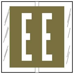Col'R'Tab Alpha Labels, 82100 Series, 1 1/2 H x 1 1/2 W, Letter E, Gold ...