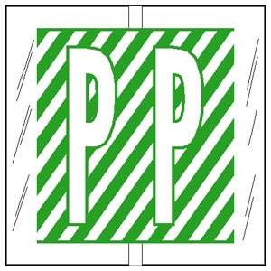 Col'R'Tab Alpha Labels, 82100 Series, 1 1/2 H x 1 1/2 W, Letter P, Lt ...