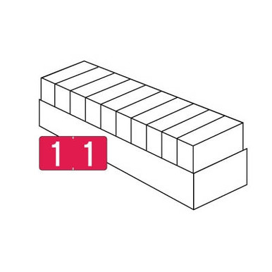Tab Products Numeric Labels,Full Set (A1277-50)