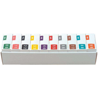 Acme Numeric Labels, ACNM-Series, 1 1/2 H x 1 1/2 W, Full Set (ACNM-NT)