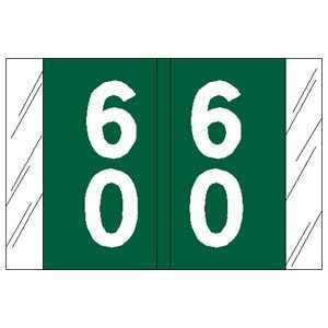 Col'R'Tab 11200 Series Label, Number 60-69, 500/Roll (11196)