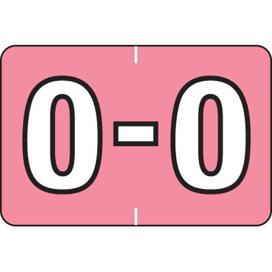 Barkley Alpha Labels - Letter O, Pink | ABKM Series, 500 per Roll