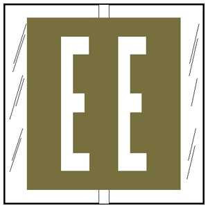 Col'R'Tab 12100 Alphabetical Labels, Letter E, Gold, 500/Roll | Tabbies ...