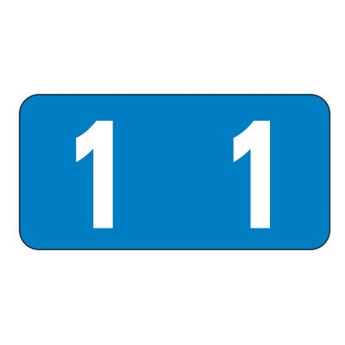 Smead Numeric Labels - ETSN Series, Number 1, Blue, 1/2″ x 1″
