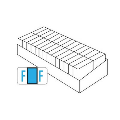 Jeter Alpha Labels, 5100-Series, Full-Set A-Z, 500/Roll (JRAM-AT)