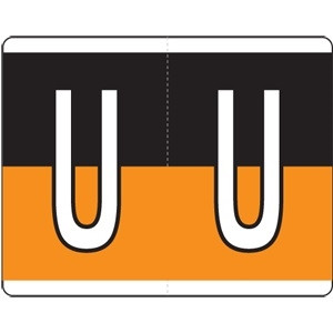 Kardex Alpha Labels, PSF-139 Series, 1 1/4 H x 1 1/2 W, Letter Y, Black ...