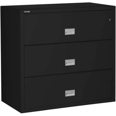 Phoenix LAT3W44 Lateral Fireproof File Cabinet, 44", 3-Drawer