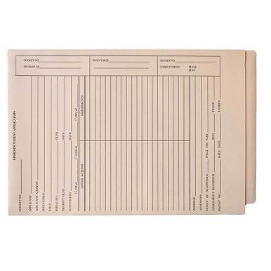 US Domestic Patent Folders - End Tab, Tri-Fold, Manila (S-09378-MAN)