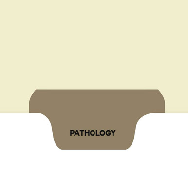 Pathology Chart Dividers, Bottom Tab, Brown Tab, 100/Box