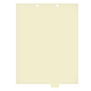 Writable Blank Chart Dividers, Bottom Tab, Position 4, Manila, 100 Sheets