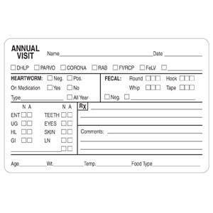 Annual Visit Exam Label, 2-5/8" x 4", 240/Roll | Filing.com