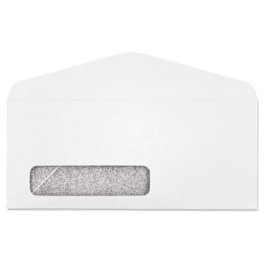#9 Window Envelopes (3-7/8 x 8-7/8) 24lb White, Black Tint, 500/BX (W1906)