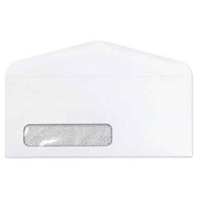 #10 Window Envelope (4 1/8 x 9 1/2) 24lb White, Digi-Clear Window C ...
