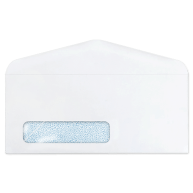 #10 Window Envelope (4 1/8 x 9 1/2) Blue Confetti Tint (W2617)