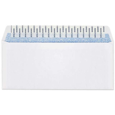 #10 Security Envelopes – Wesco Blue Tint, Kwik-Tak Seal