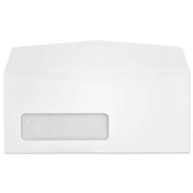 #10 Side Seam Window Envelopes (4 1/8 x 9 1/2) 24lb White 500/BX (W3103)