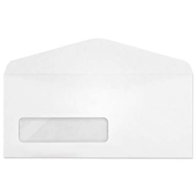 #10 Window Envelopes (4 1/8 x 9 1/2) 24lb White, Window E, 500/Box