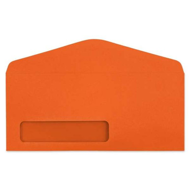 #10 Window Envelopes (4 1/8 x 9 1/2) 24lb Starburst Orange, 500/Box