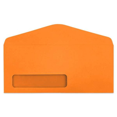 #10 Window Envelopes (4 1/8 x 9 1/2) 24lb Starburst Tangerine, 500/Box