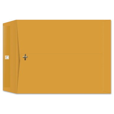 Statesman 12 x 15-1/2 Clasp Envelopes Brown Kraft 28lb SFI Certified