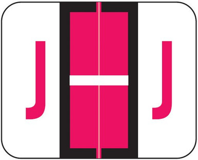 Tab Alpha Code Labels, TPAV-Series, 1 H x 1-1/4 W, Letter J, Red, 500 ...