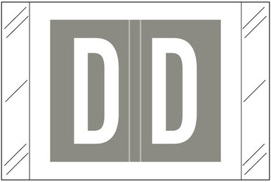 Tabbies Compatible 12000-Series Letter D Alphabetic Label, Gray, 500 ...