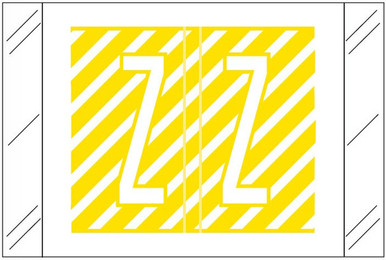 Tabbies Compatible 12000-Series Letter Z Alphabetic Label, Yellow, 500 ...