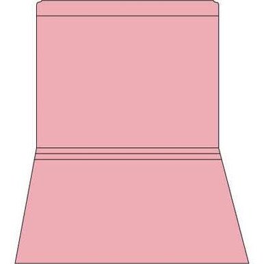 Pink Straight Cut File Folders, Reinforced Tab, 100/Box