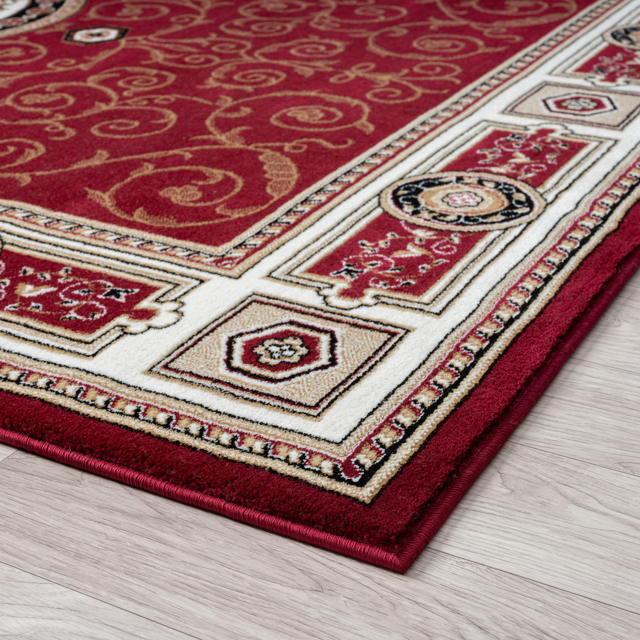 Aston Red Classic Rug | Online Rugs Australia