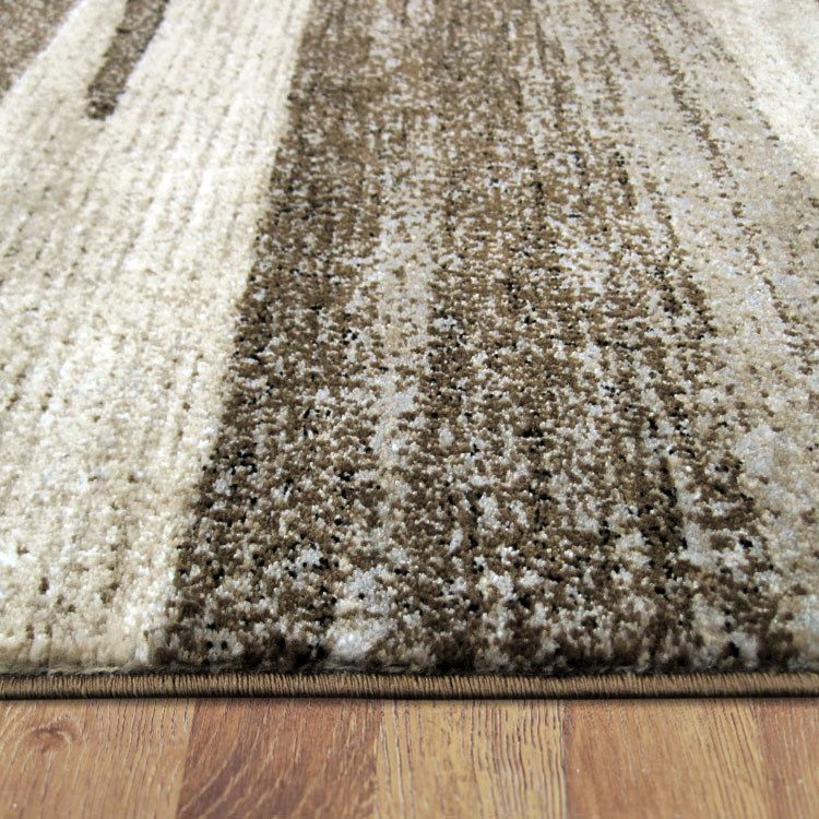Boston Brown Stripe Rug - Rugs Express