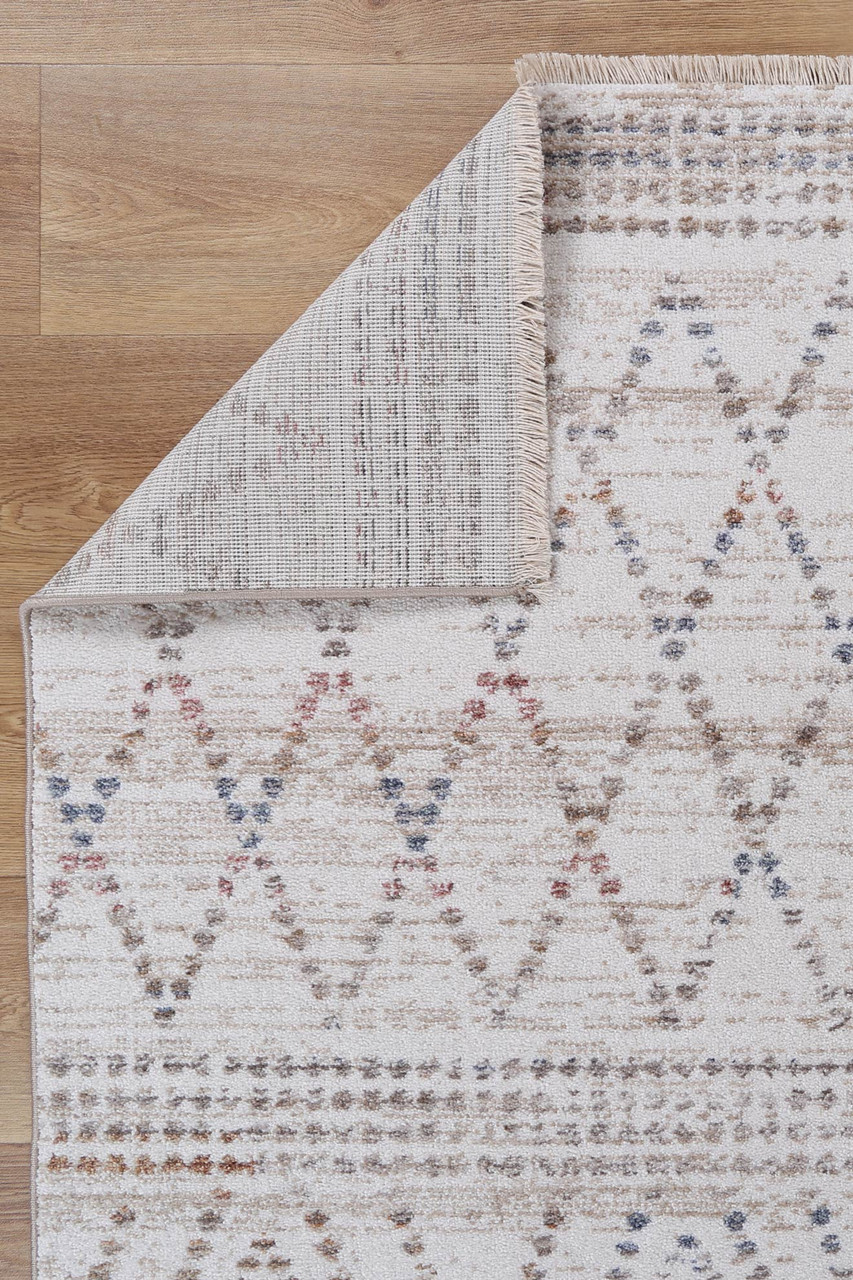 Ora Beige Geometric Rug - Rugs Express