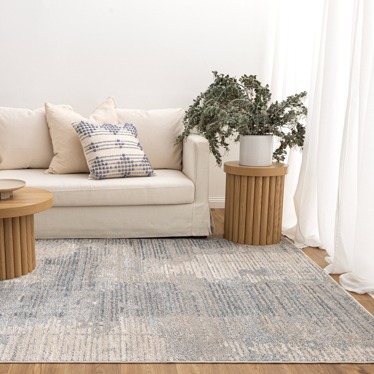 Loren Blue Abstract Rug