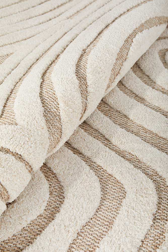 Elle Scribble Beige Rug - Rugs Express