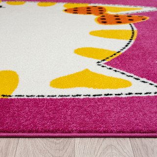 Calippo Pink Cat Rug | Shop Kids Rugs Online
