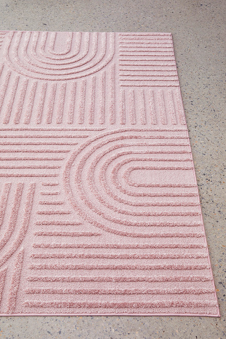 Sato Pink Swirl Rug - Rugs Express