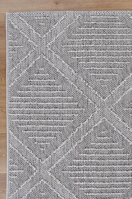 Parade Grey Diamond Rug - Rugs Express