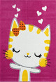 Calippo Pink Cat Rug | Shop Kids Rugs Online